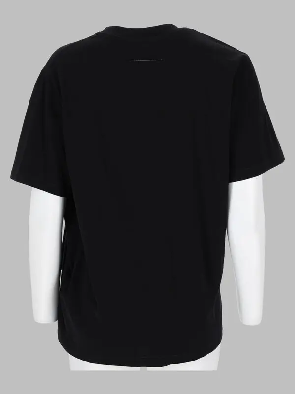 MAISON MARGIELA T-shirt Con Drappeggio E Patch Logo