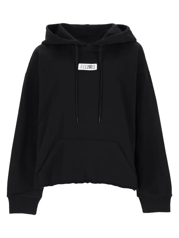 MAISON MARGIELA Felpa Con Patch Logo - Black