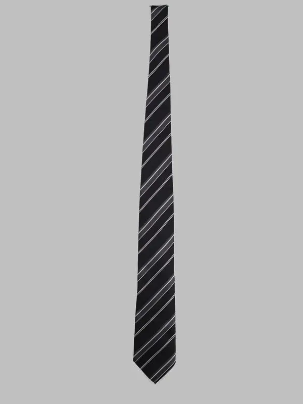 TOM FORD Diagonal Stripe Silk Cravat - Black