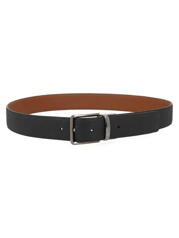 Zegna Cintura Reversibile In Pelle - Brown