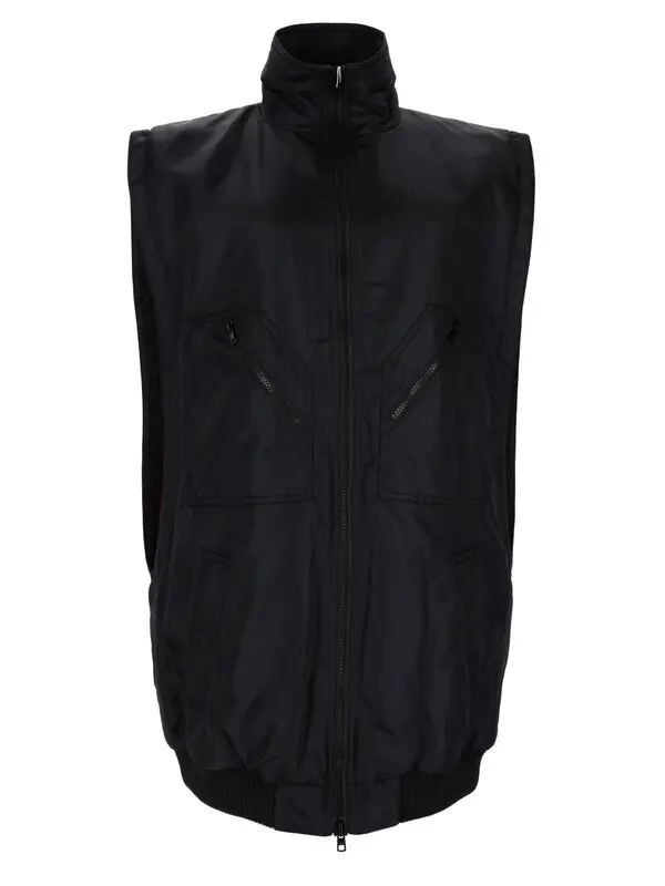 MAISON MARGIELA Gilet Con Zip - Black
