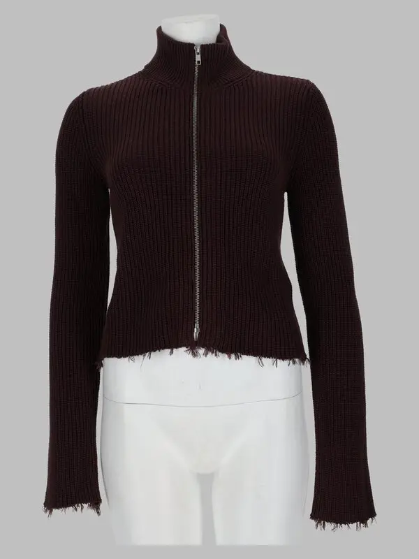 MAISON MARGIELA Cardigan A Coste Con Zip