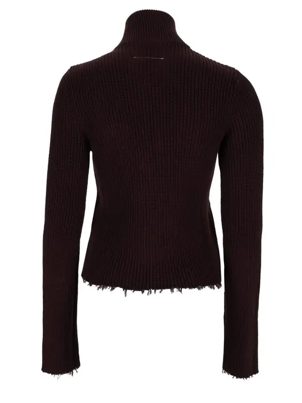 MAISON MARGIELA Cardigan A Coste Con Zip