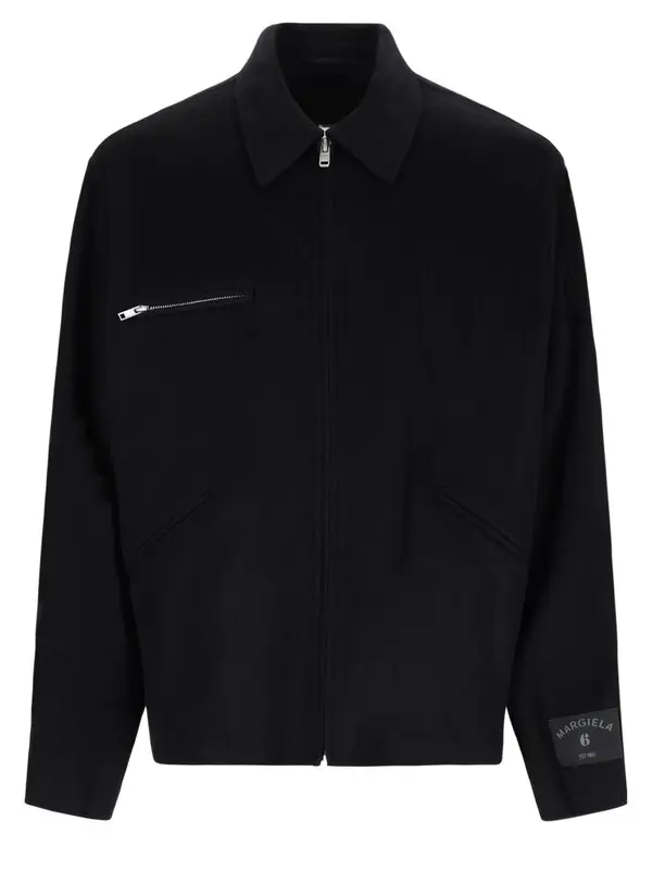 MAISON MARGIELA Giacca In Lana Double-face Con Zip