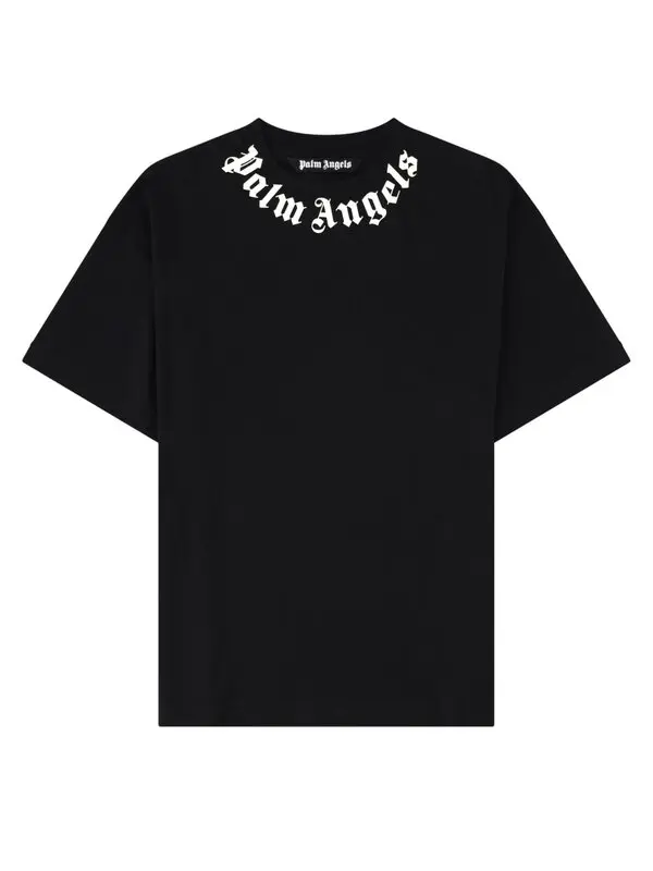 Palm Angels T-shirt Con Logo - Black