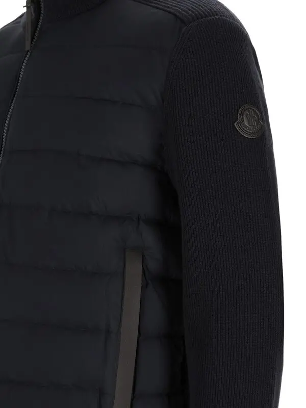 Moncler Quilted Zip-up Cardigan