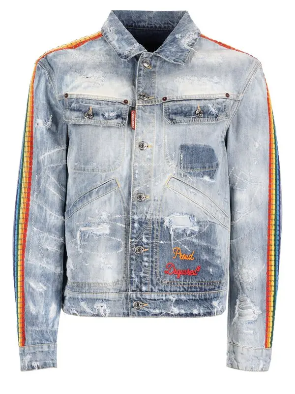 Dsquared2 Giacca "l. A" Con Lavaggio "be Proud