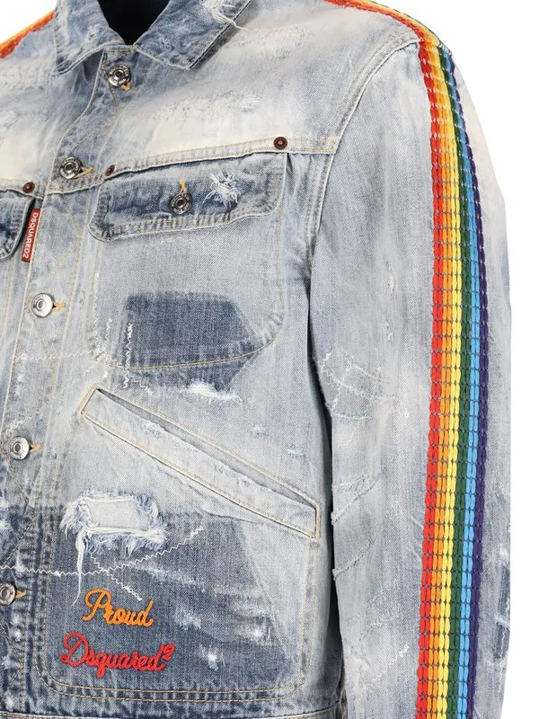 Dsquared2 Giacca "l. A" Con Lavaggio "be Proud