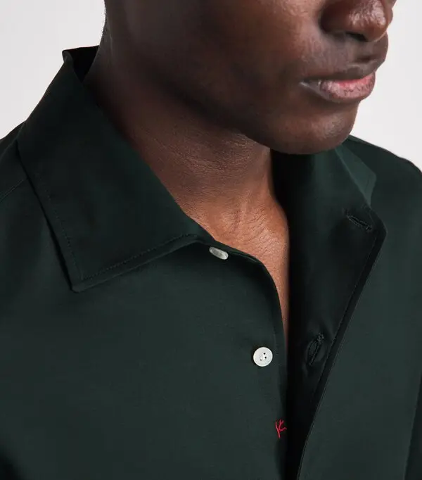 Isaia Cotton Jersey Sport Shirt