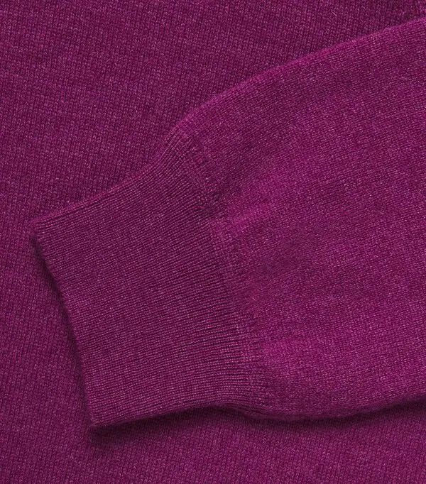 Isaia Cashmere Long-sleeve Polo Shirt