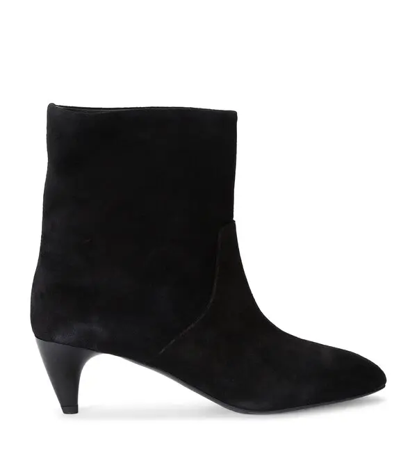 Isabel Marant Étoile Suede Jiry Ankle Boots 55 - Black