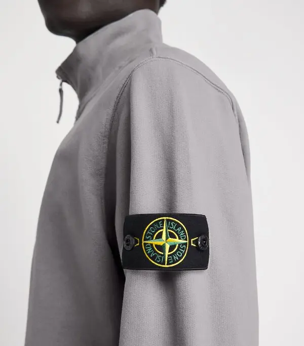 Stone Island Organic Cotton Half-zip Sweater