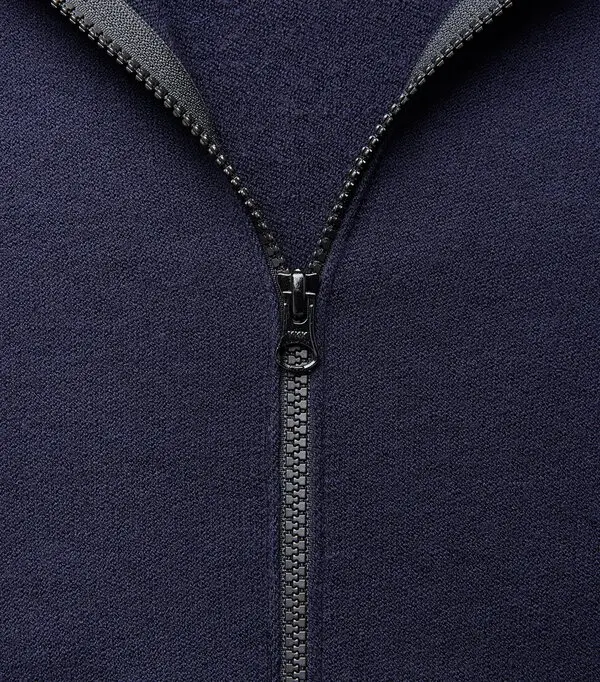 Stone Island Virgin Wool-blend Zip-up Hoodie