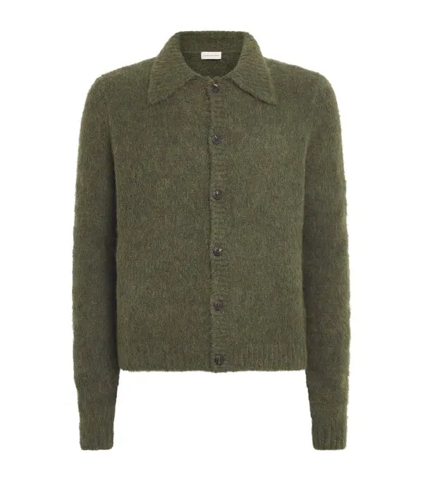 Dries Van Noten Alpaca-blend Cardigan - Green