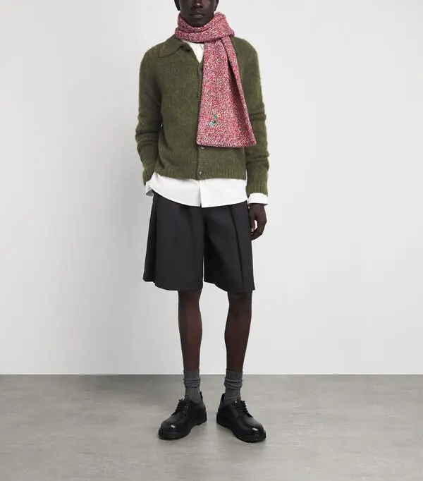 Dries Van Noten Alpaca-blend Cardigan - Green