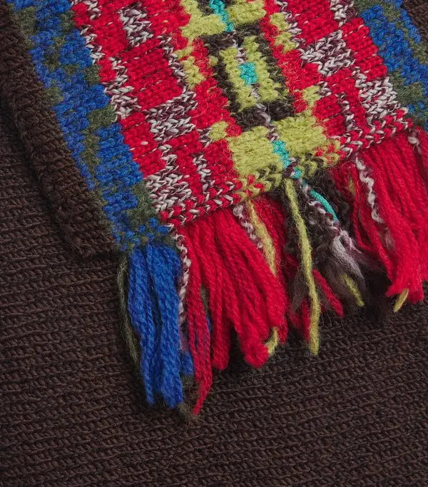 Dries Van Noten Wool-blend Fringed Scarf