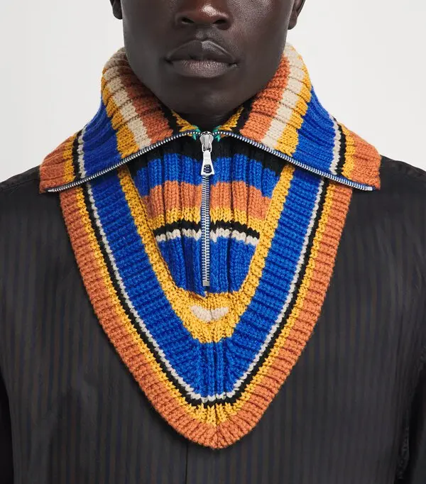 Dries Van Noten Wool Zip Collar