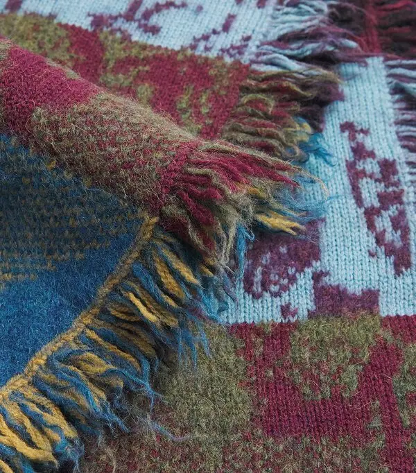 Dries Van Noten Wool-blend Patchwork Scarf