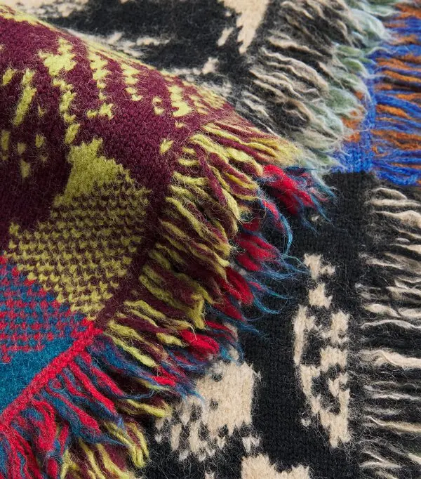 Dries Van Noten Wool-blend Patchwork Scarf