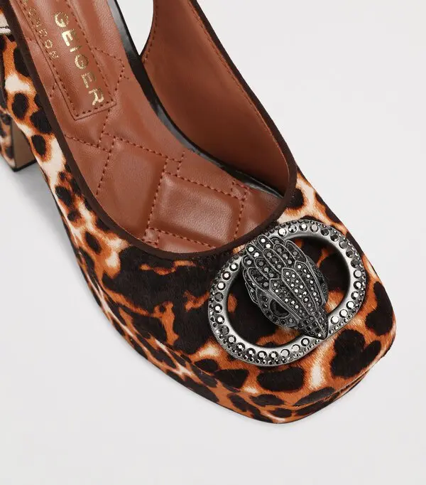 Kurt Geiger Leopard Print Chelsea Platform Pumps 110