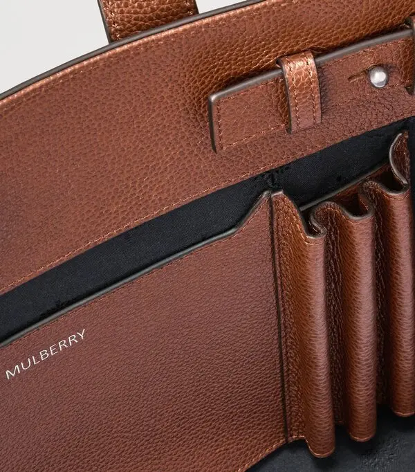 Mulberry Leather Heritage Piccadilly Messenger Bag - Brown