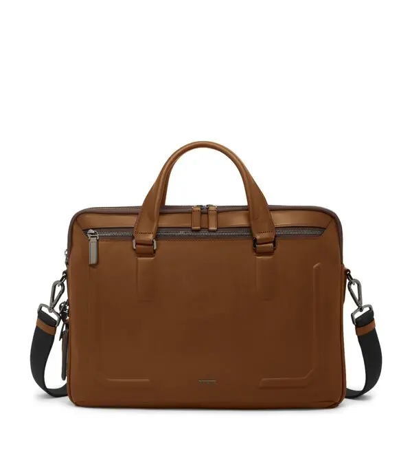 Tumi Leather Harrison Briefcase - Brown