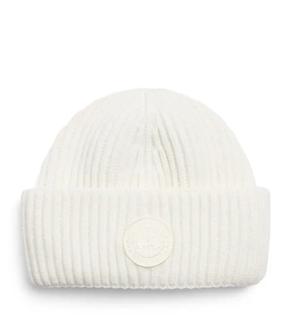Canada Goose Merino Wool-cashmere Double Fold Beanie - Ivory
