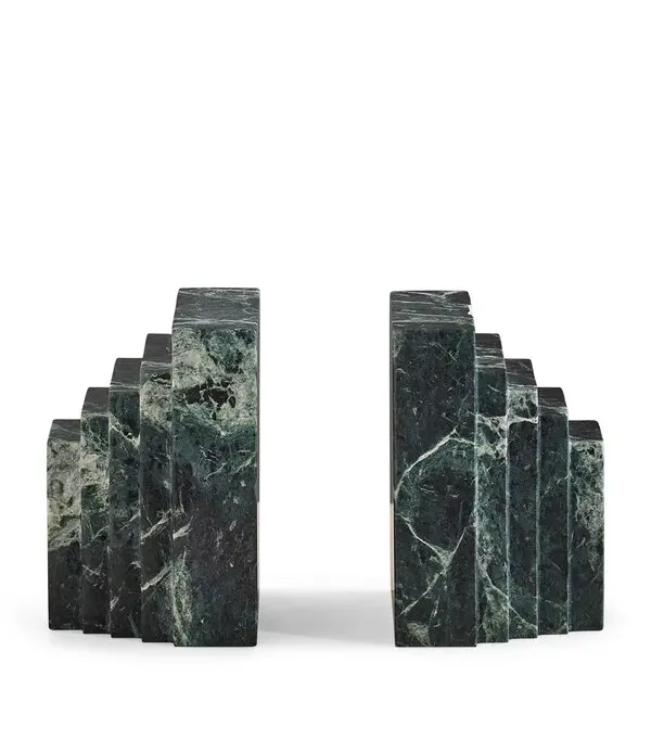SOHO HOME Marble Lola Bookends - Green