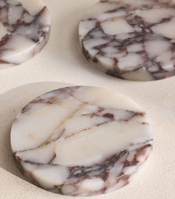SOHO HOME Set Of 4 Marble Hanson Coasters