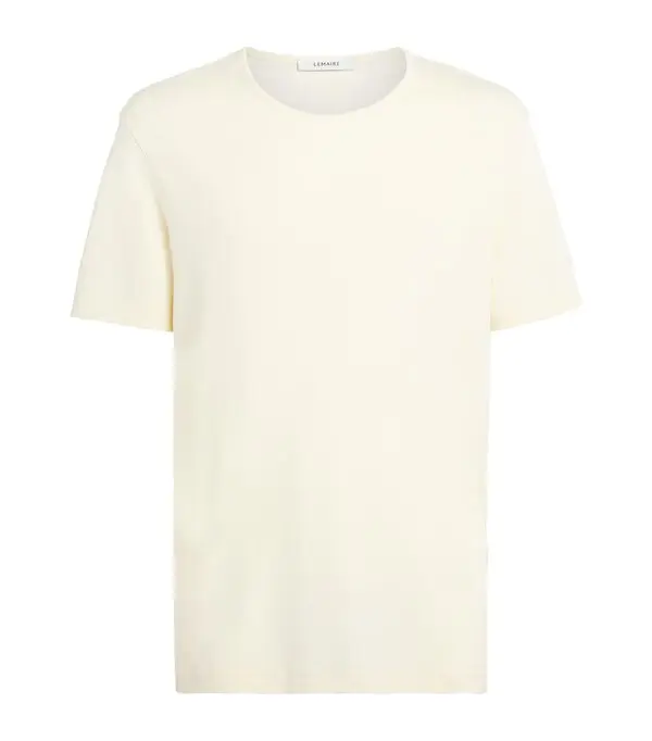 LEMAIRE Cotton Scoop-neck T-shirt - Beige
