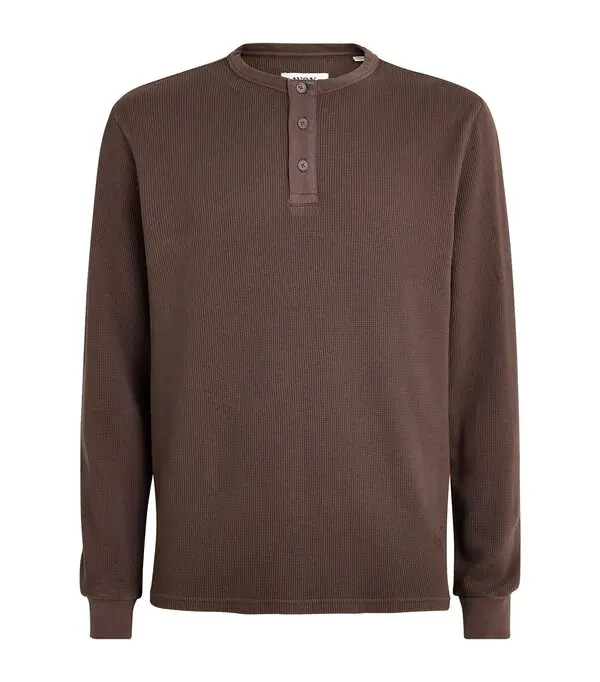 WAX LONDON Cotton Caleb Henley Top