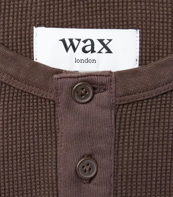 WAX LONDON Cotton Caleb Henley Top