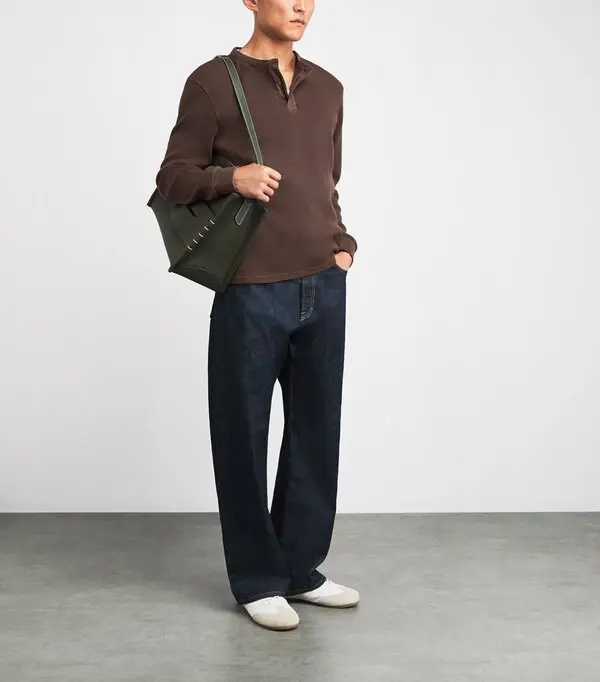 WAX LONDON Cotton Caleb Henley Top