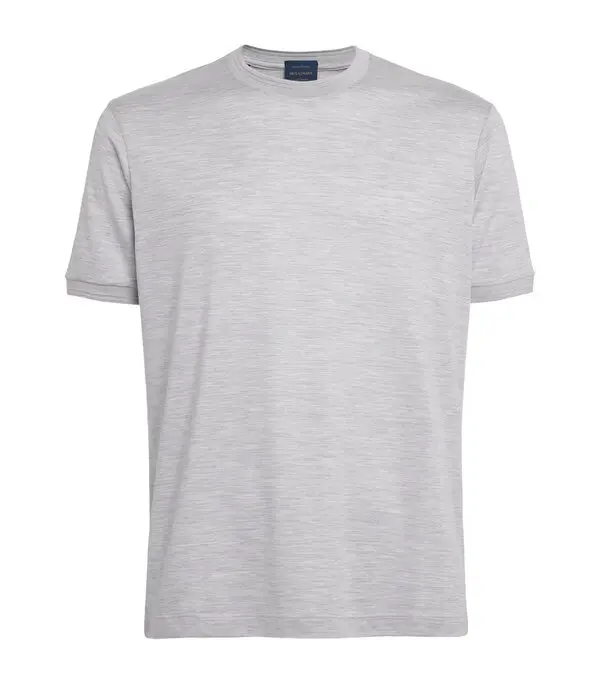 Paul & Shark Cotton-silk Stripe T-shirt - Grey