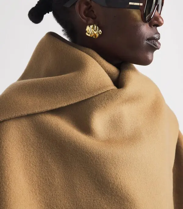 Source Unknown Wool Nuage Scarf Coat