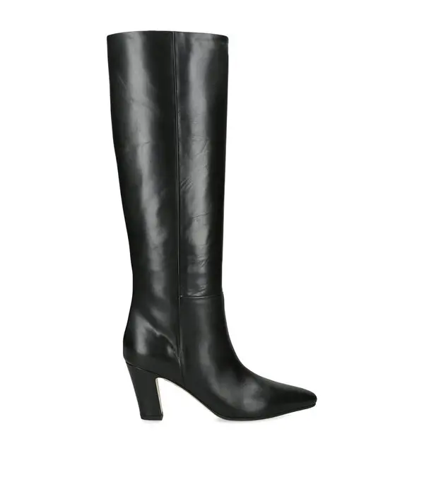 AeydĒ Leather Silva Knee High Boots 75 - Black