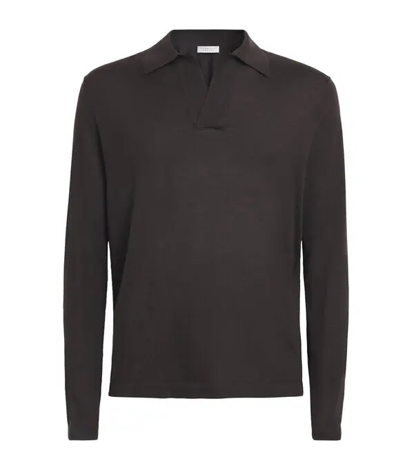 Gabriela Hearst Cashmere Frome Polo Sweater - Brown