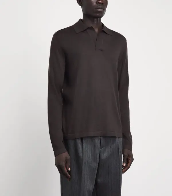 Gabriela Hearst Cashmere Frome Polo Sweater