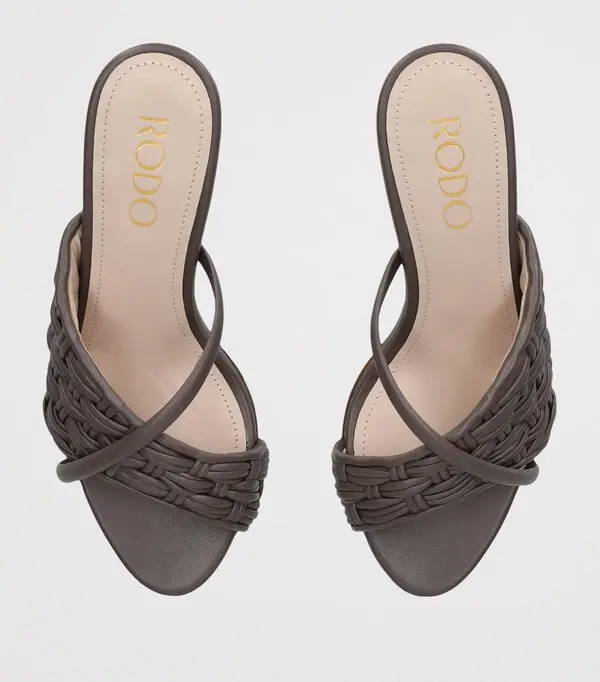 Rodo Leather Mabella Heeled Mules 80