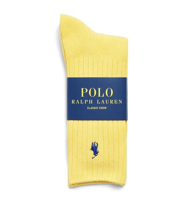 Polo Ralph Lauren Classic Crew Socks - Yellow