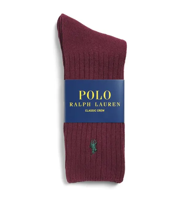 Polo Ralph Lauren Classic Crew Socks - Burgundy