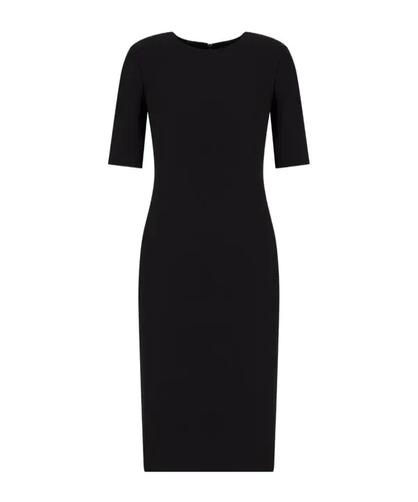 Giorgio Armani Silk Midi Dress - Black