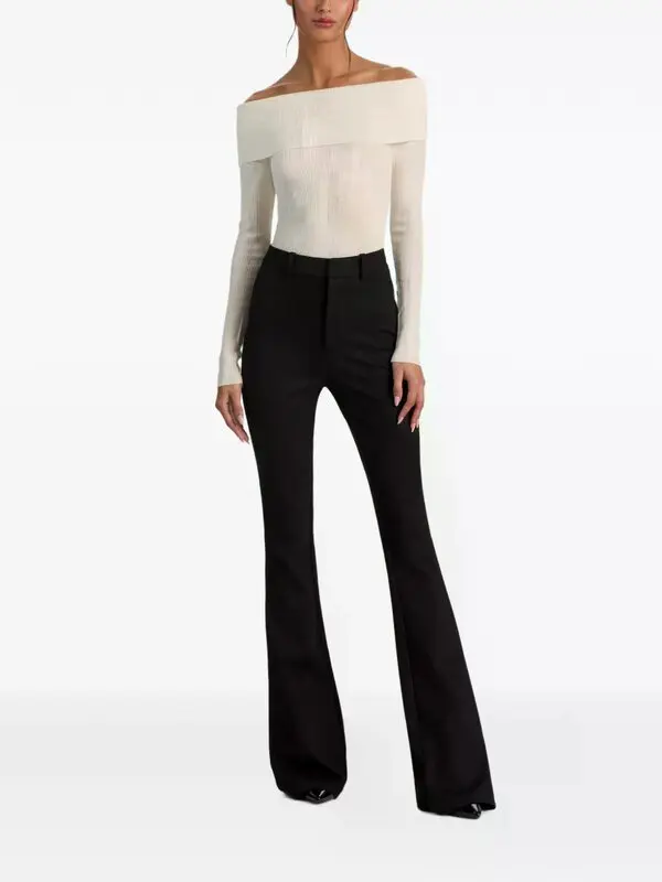 Alice + Olivia Kerry Bootcut Trousers - Black