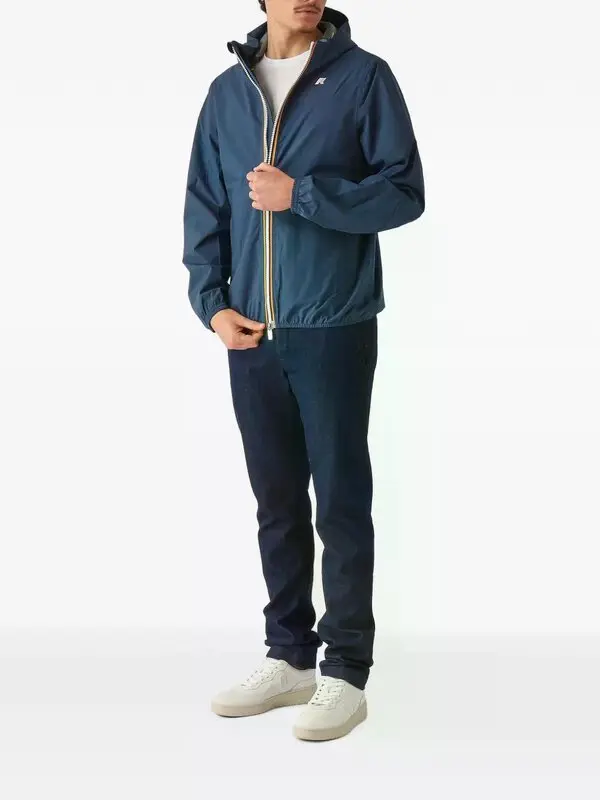 K-WAY K5127qw B67 Lightweight Hooded Jacket - Blue