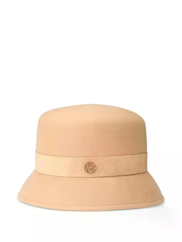 MAISON MICHEL Mini New Kendall Wool-felt Hat - Neutrals