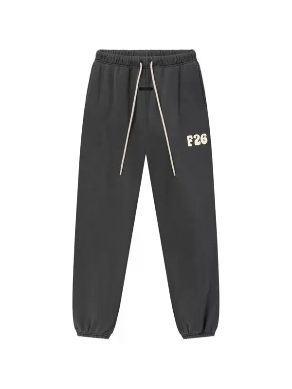 Fear Of God Logo-print Drawstring Track Pants - Grey
