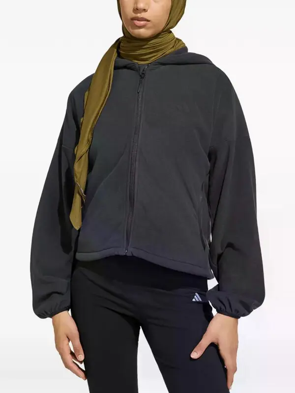 Adidas Logo-print Drawstring-hem Hoodie