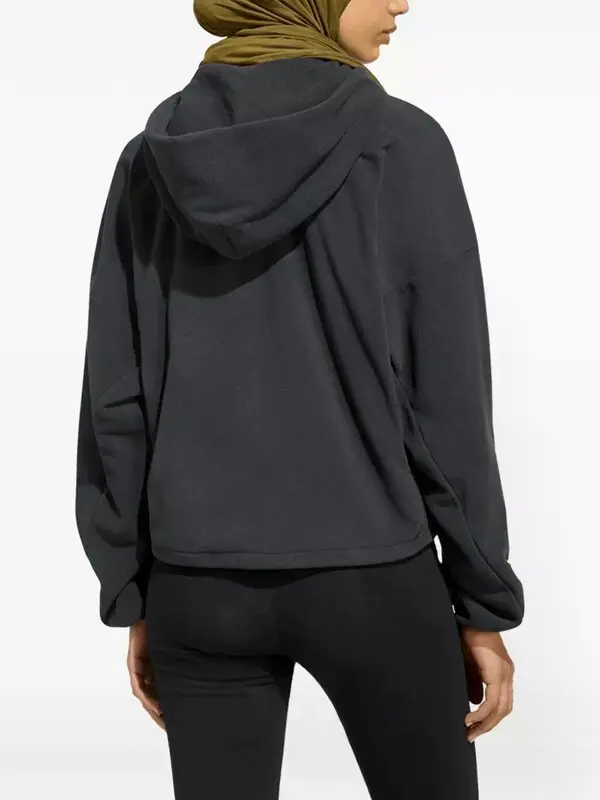 Adidas Logo-print Drawstring-hem Hoodie