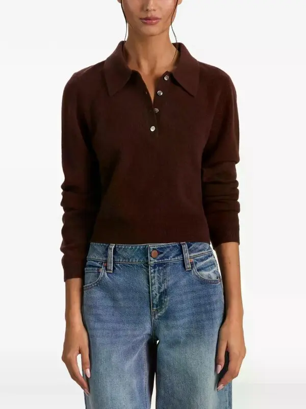 Alice + Olivia Trevor Cropped Sweater