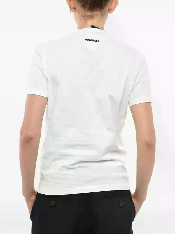 Dsquared2 Crew Neck T-shirt With Logo Print